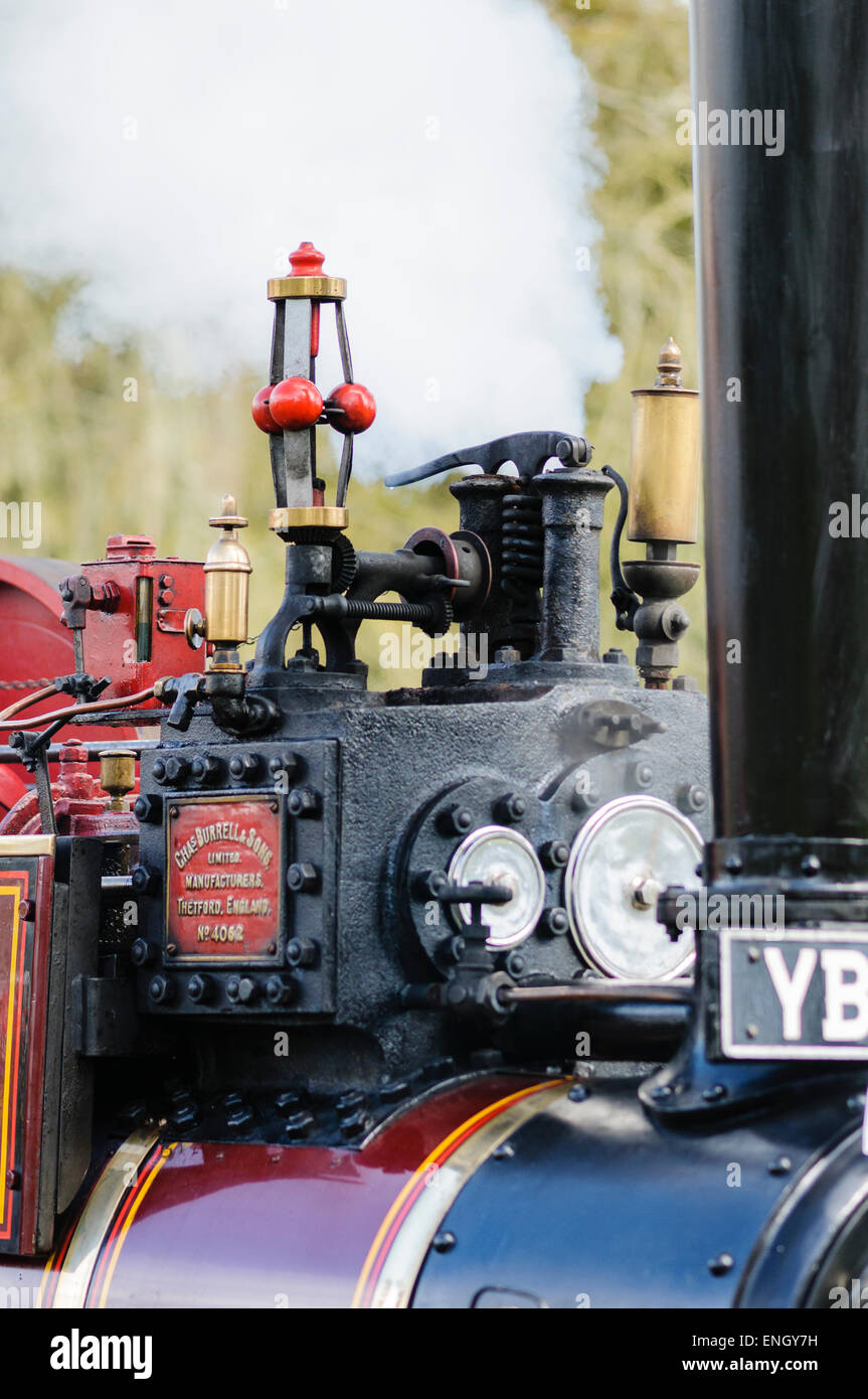 Governor and whistle on top of a traction engine Stock Photo - Alamy