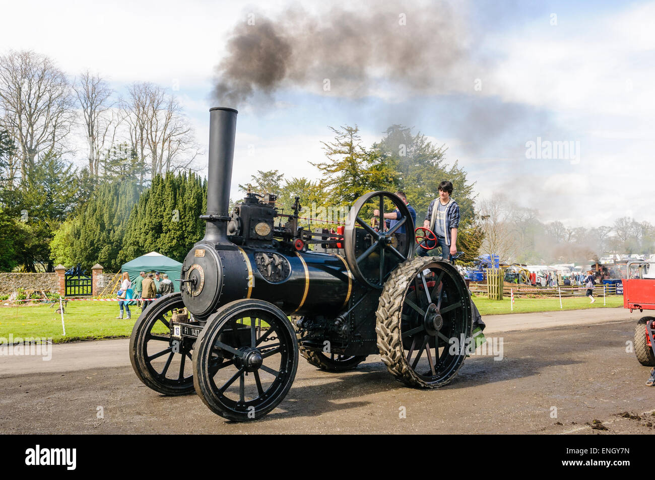 Traction engine at a steam fair Stock Photo - Alamy