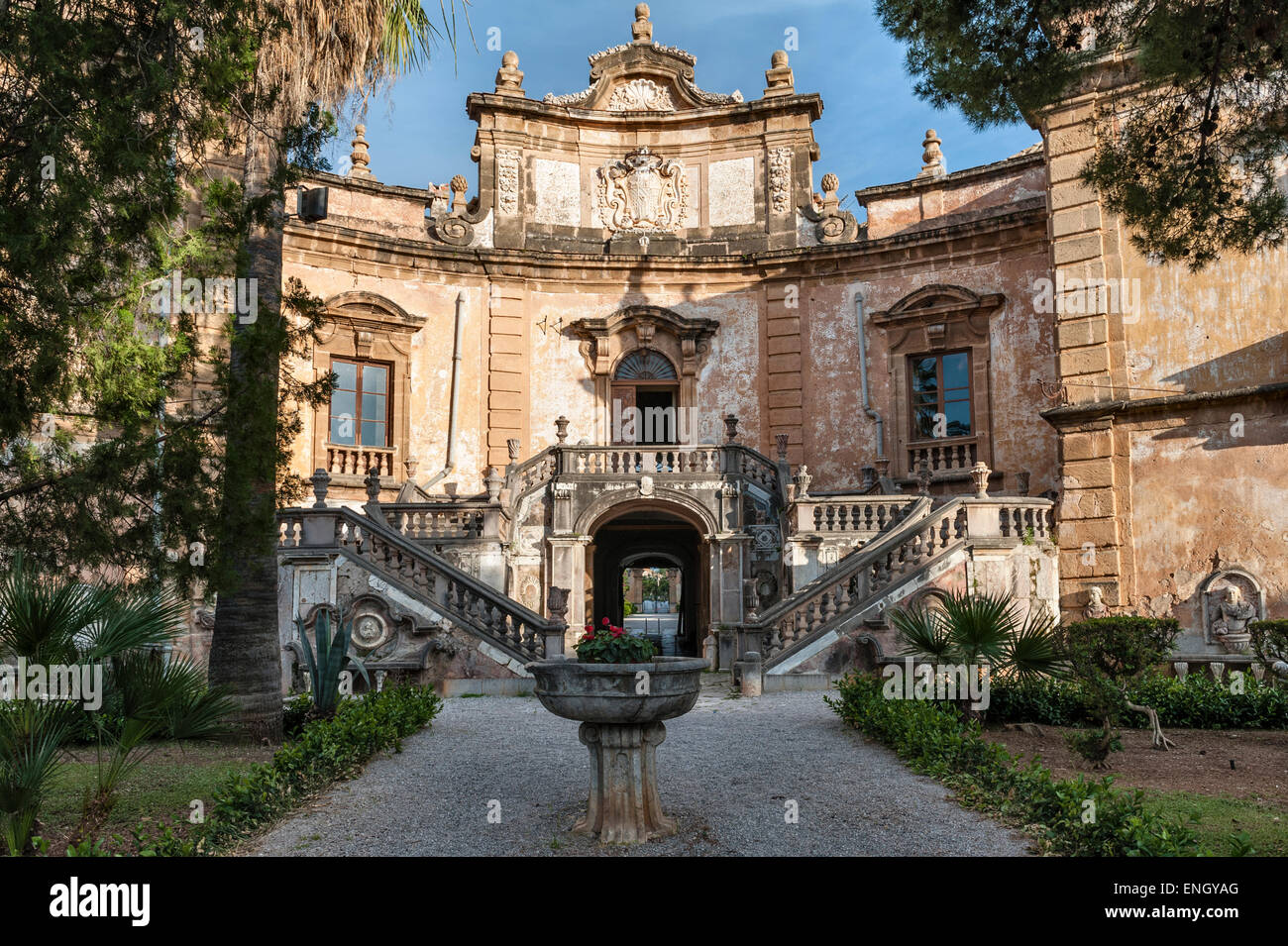 Villa Palagonia, Bagheria, Palermo, Sicily, Italy. A Baroque villa ...