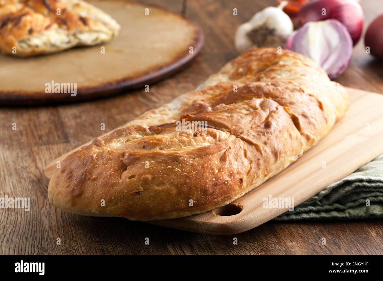 Homemade Italian Stuffed Bread Stock Photo - Alamy