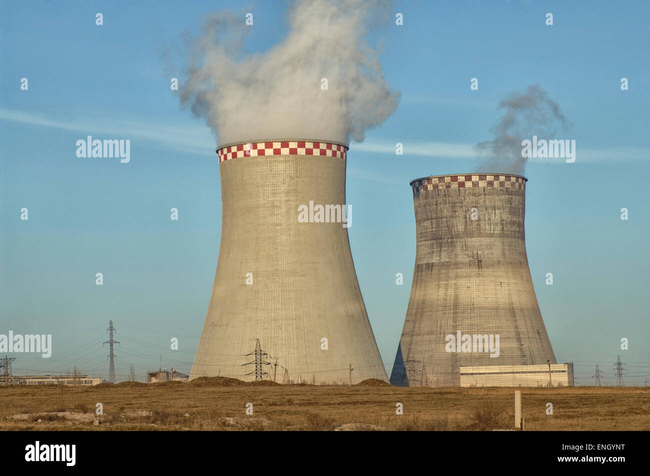 architectural details with views of the power station Stock Photo - Alamy