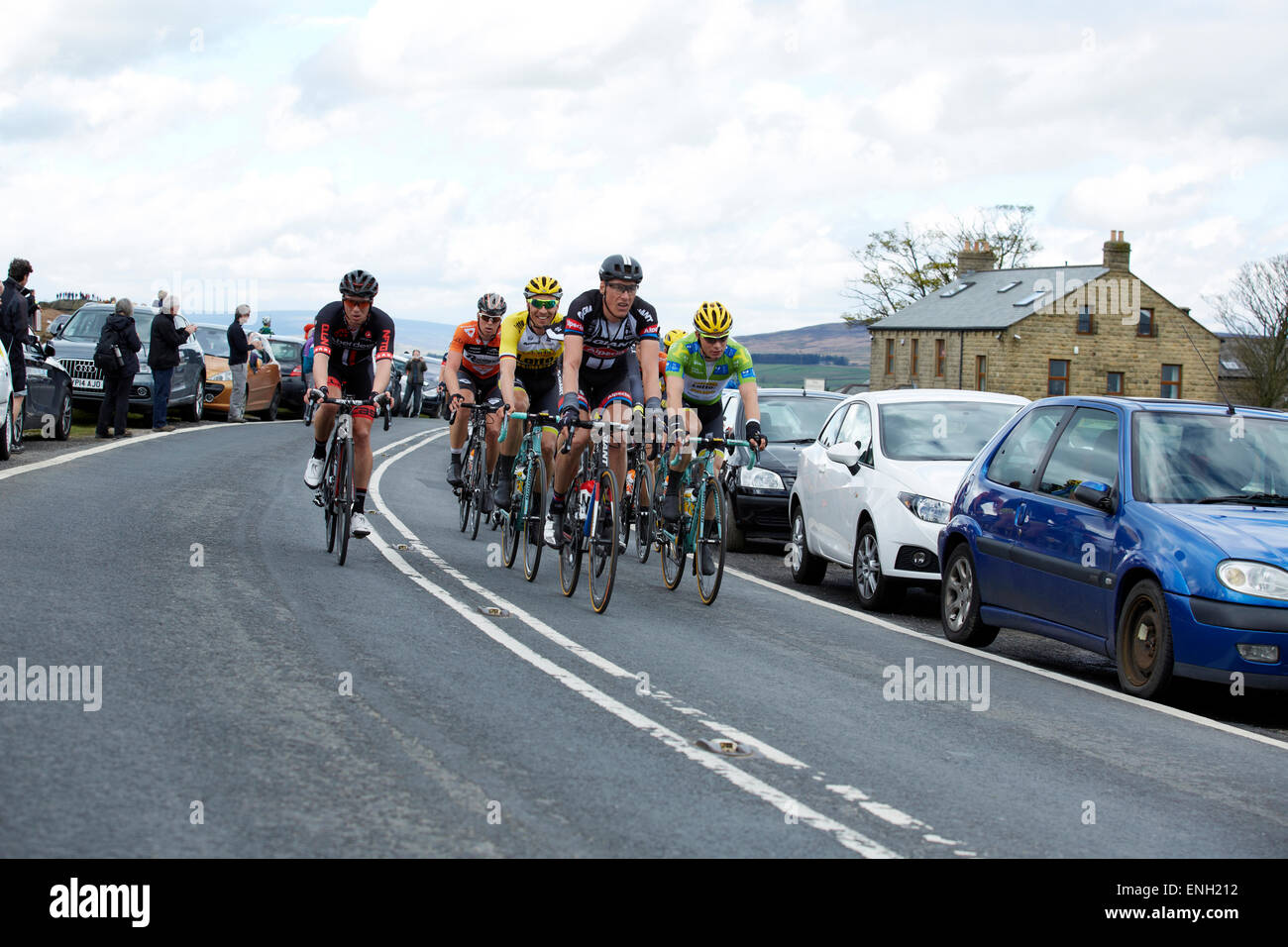 Cyclists competing in The Tour of Yorkshire cycle race on Day 3 - 3/5 ...