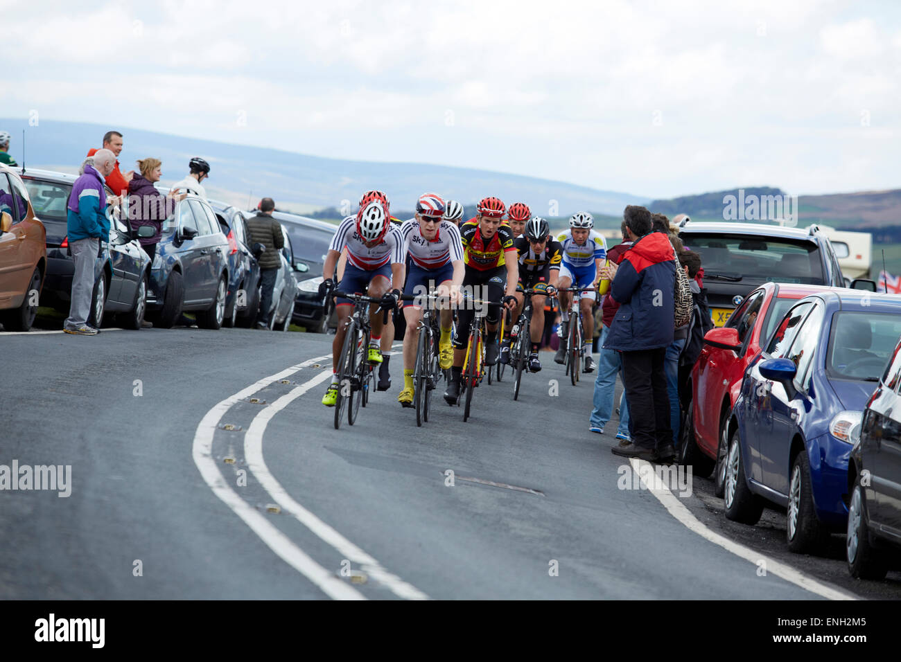 Cyclists competing in The Tour of Yorkshire cycle race on Day 3 - 3/5 ...
