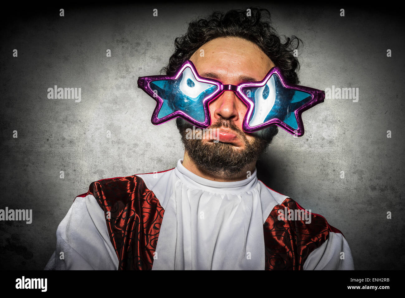 Funny bald man gestures hi-res stock photography and images - Alamy