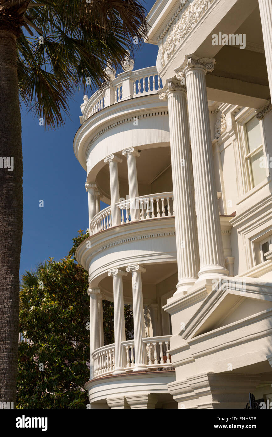 The Porcher-Simonds House on East Battery in historic Charleston, SC ...