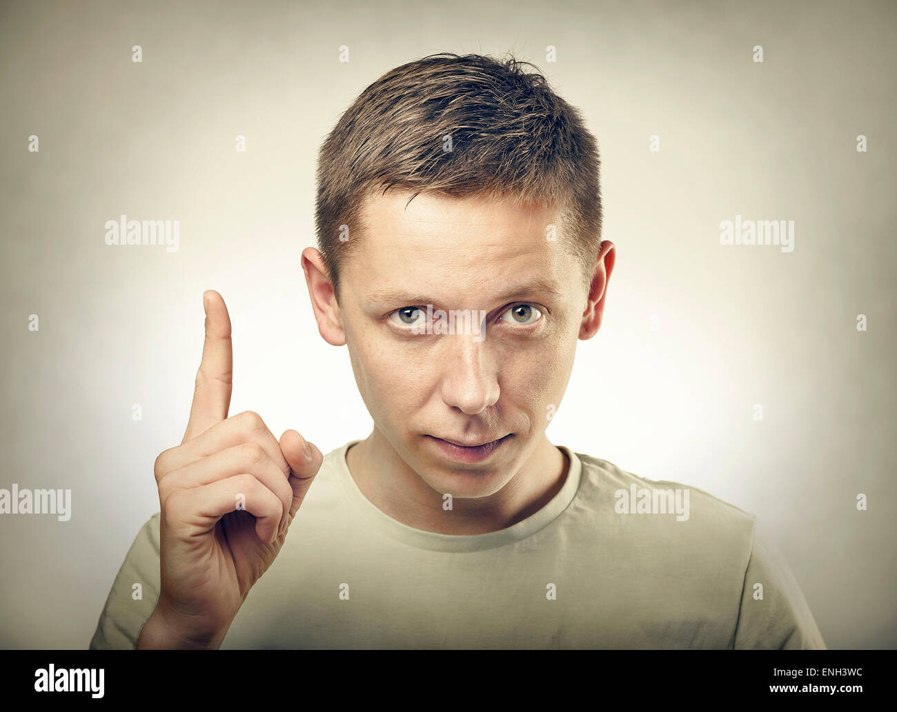 Man male looking up upwards hi-res stock photography and images - Alamy