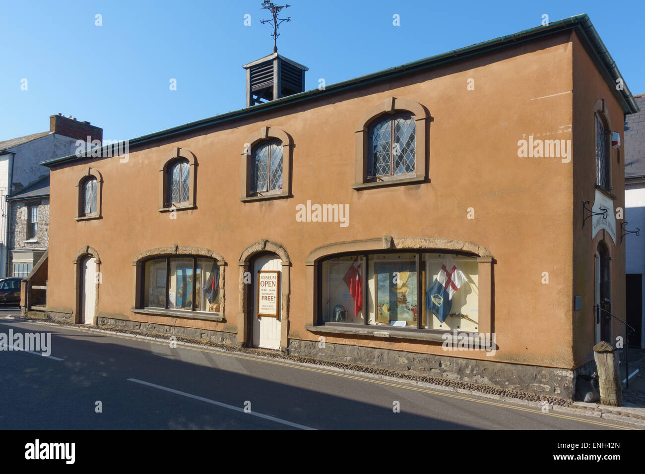 The Market House Museum in Watchet, Somerset, built in 1820 to become a ...