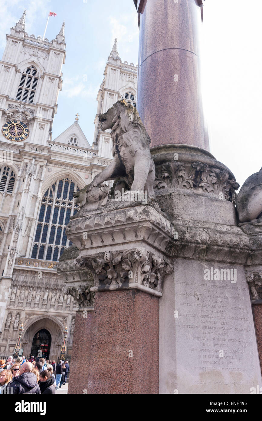 Crimean War and Indian Mutiny memorial column, designed by Sir George ...