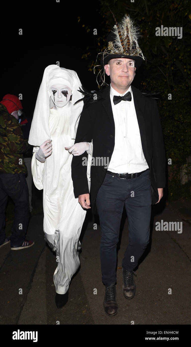 Jonathan Ross' Halloween party - Arrivals Featuring: Guest Where ...