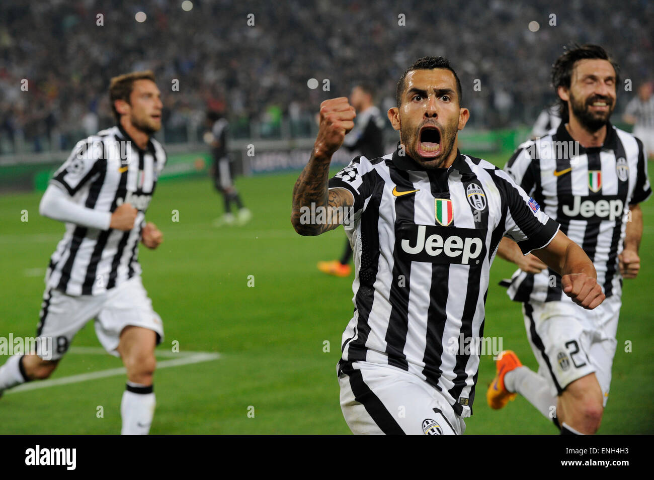 Turin, Italy. 05th May, 2015. Champions League Football, semi-final ...