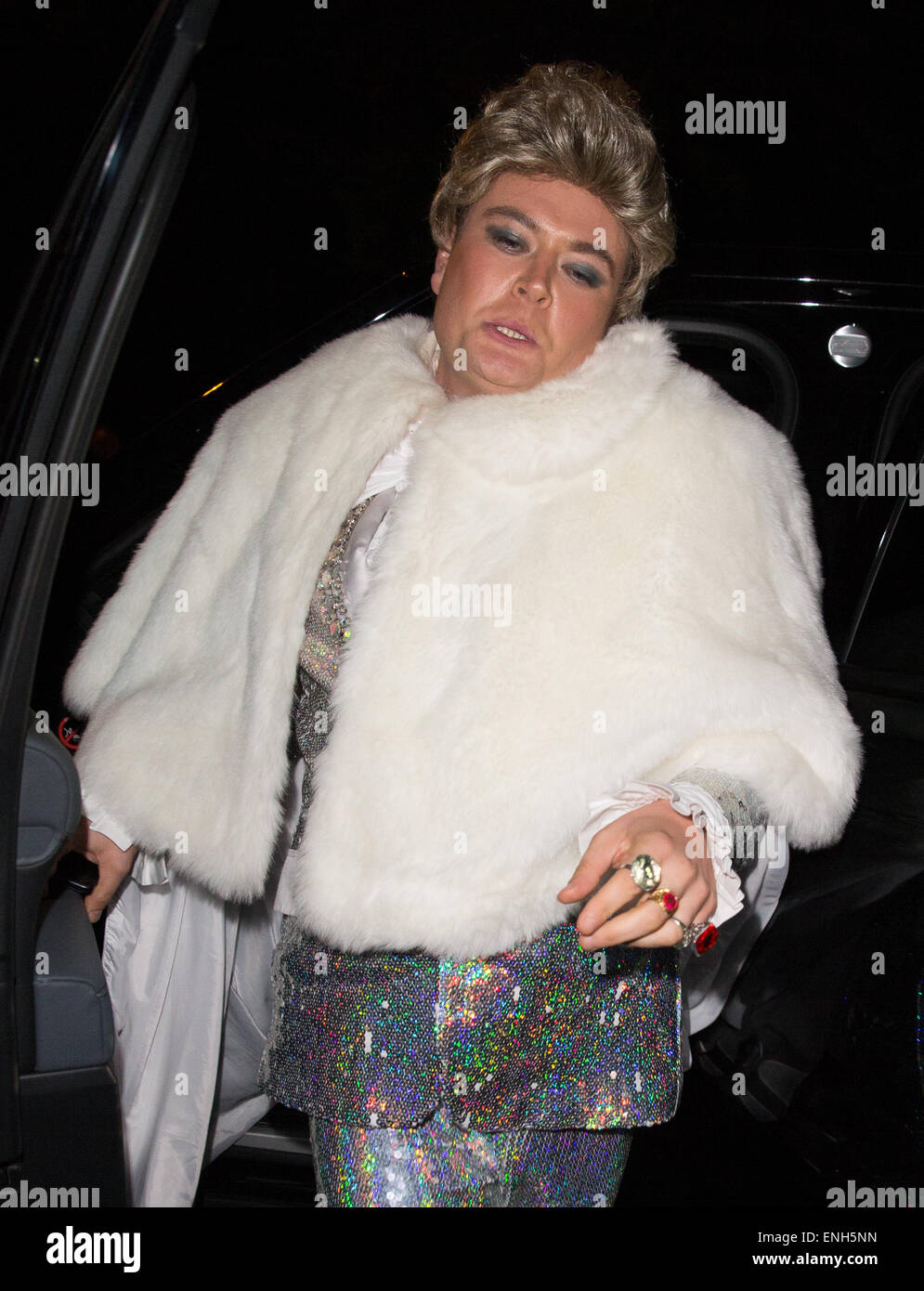 Jonathan Ross' Halloween party - Arrivals. Alan Carr arrives as ...