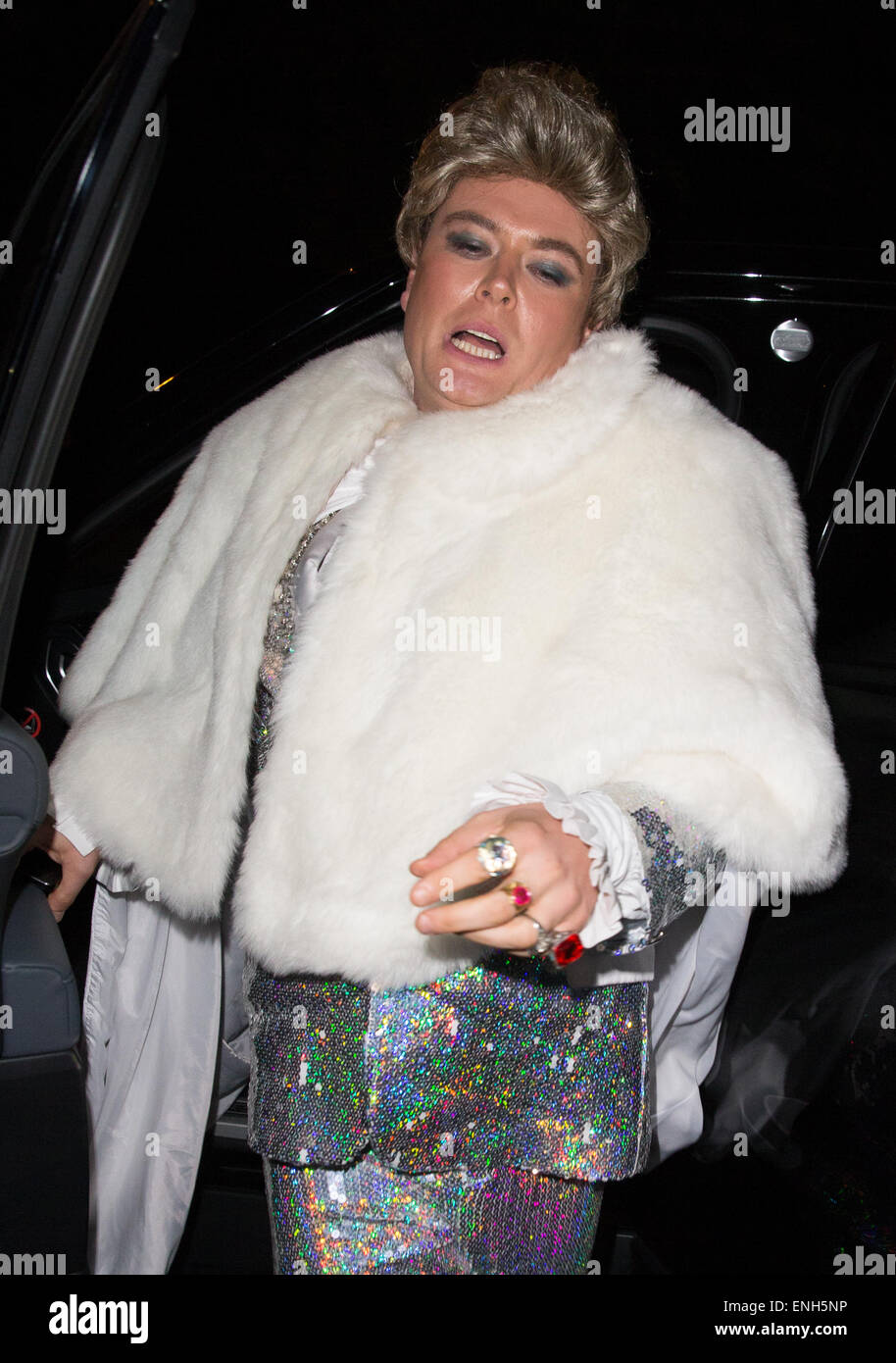 Jonathan Ross' Halloween party - Arrivals. Alan Carr arrives as ...
