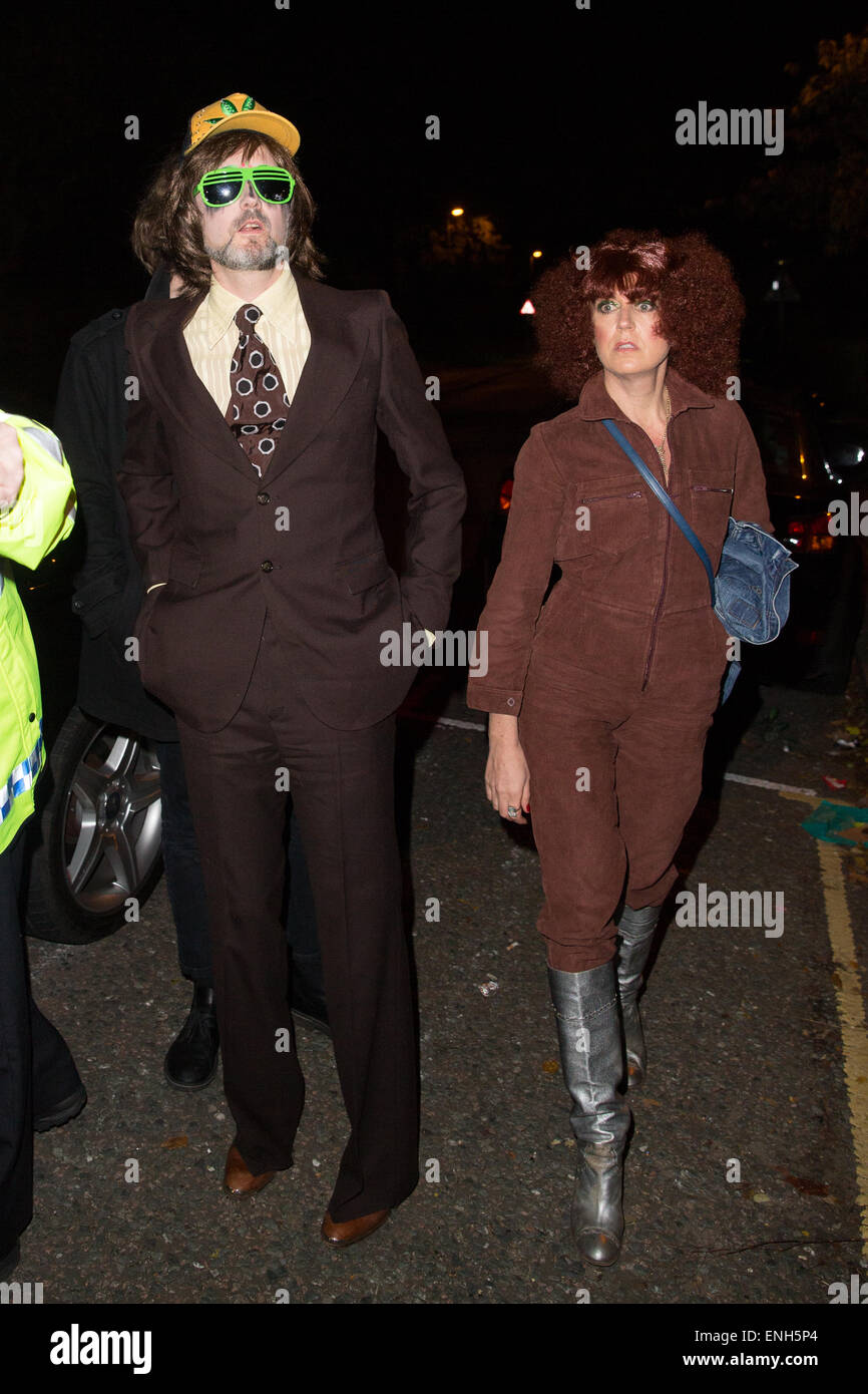 Jonathan Ross' Halloween party - Arrivals Featuring: Jarvis Cocker,Kim ...