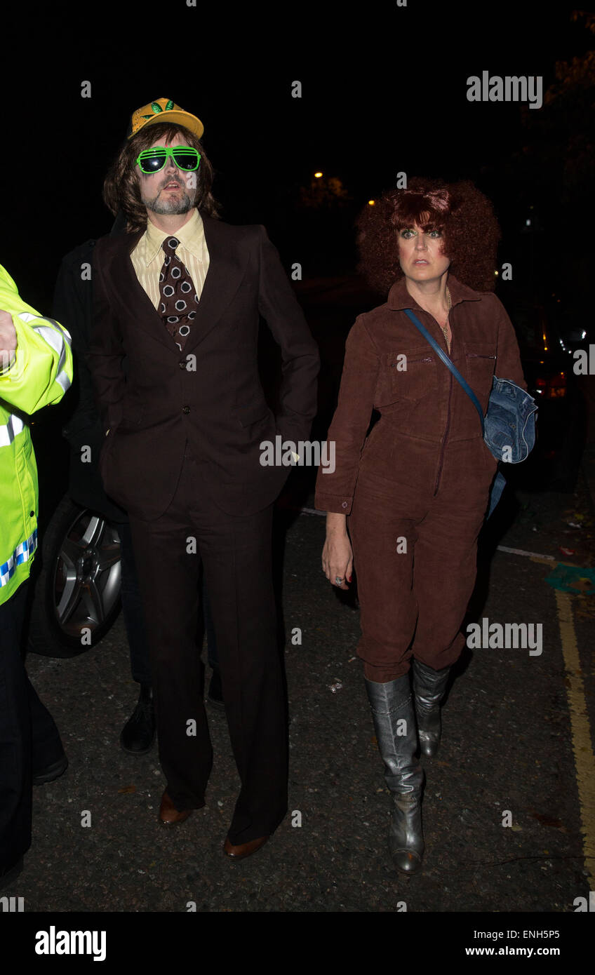 Jonathan Ross' Halloween party - Arrivals Featuring: Jarvis Cocker,Kim ...