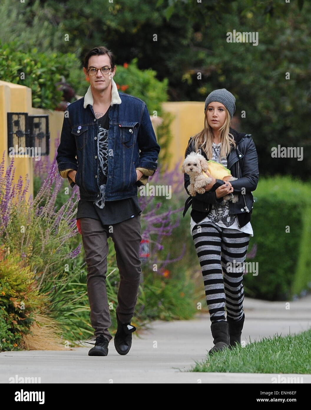 Ashley Tisdale and her husband Christopher French wear matching ...