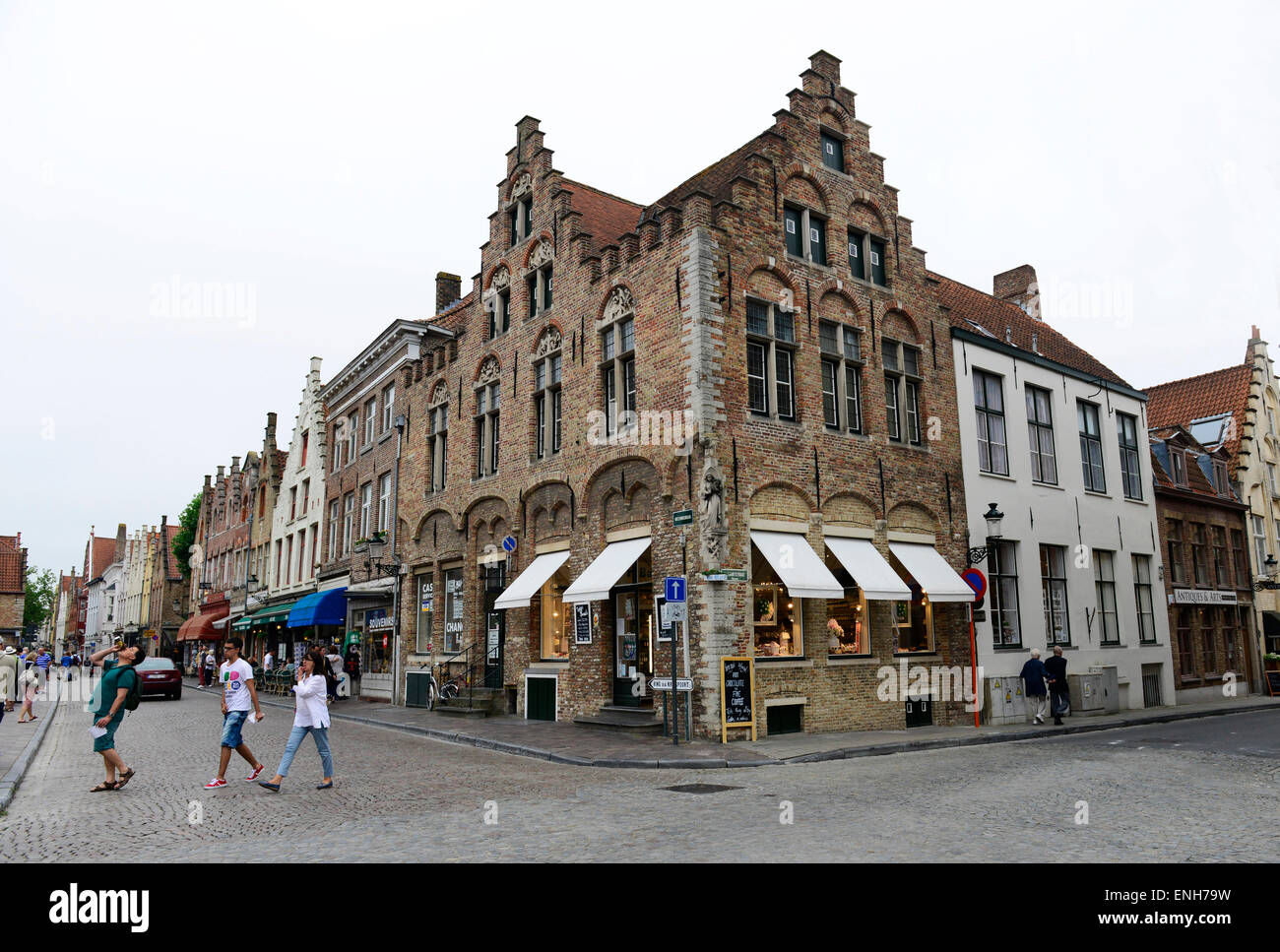 Beautiful old buildings in the old city of Bruges Stock Photo - Alamy