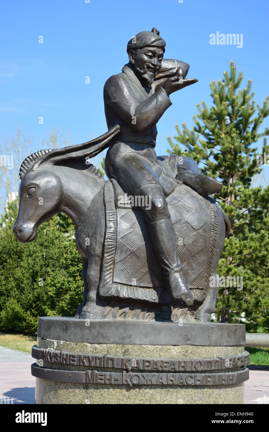 A statue in the streets of Astana, capital of Kazakhstan Stock Photo ...