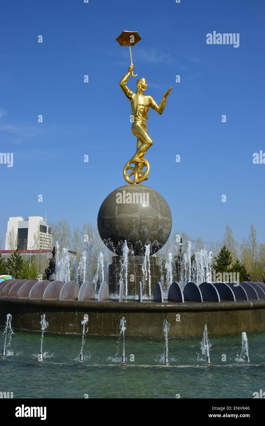 A statue in the streets of Astana, capital of Kazakhstan Stock Photo ...