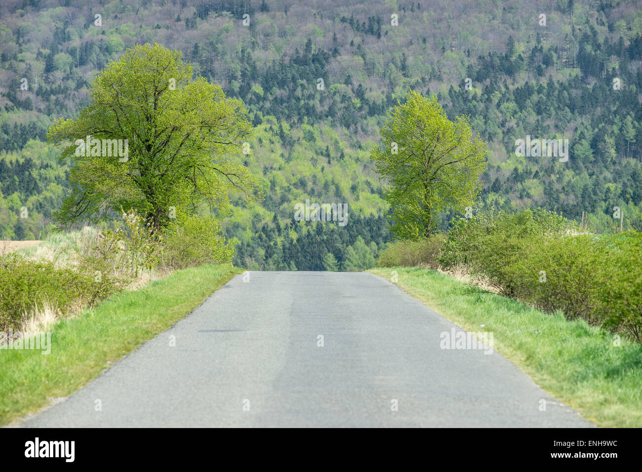 Village road hi-res stock photography and images - Alamy