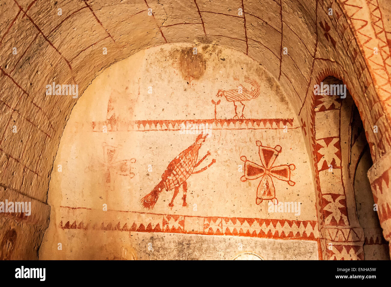 Saint Barbara Church, Interior, Göreme National Park, Cappadocia ...
