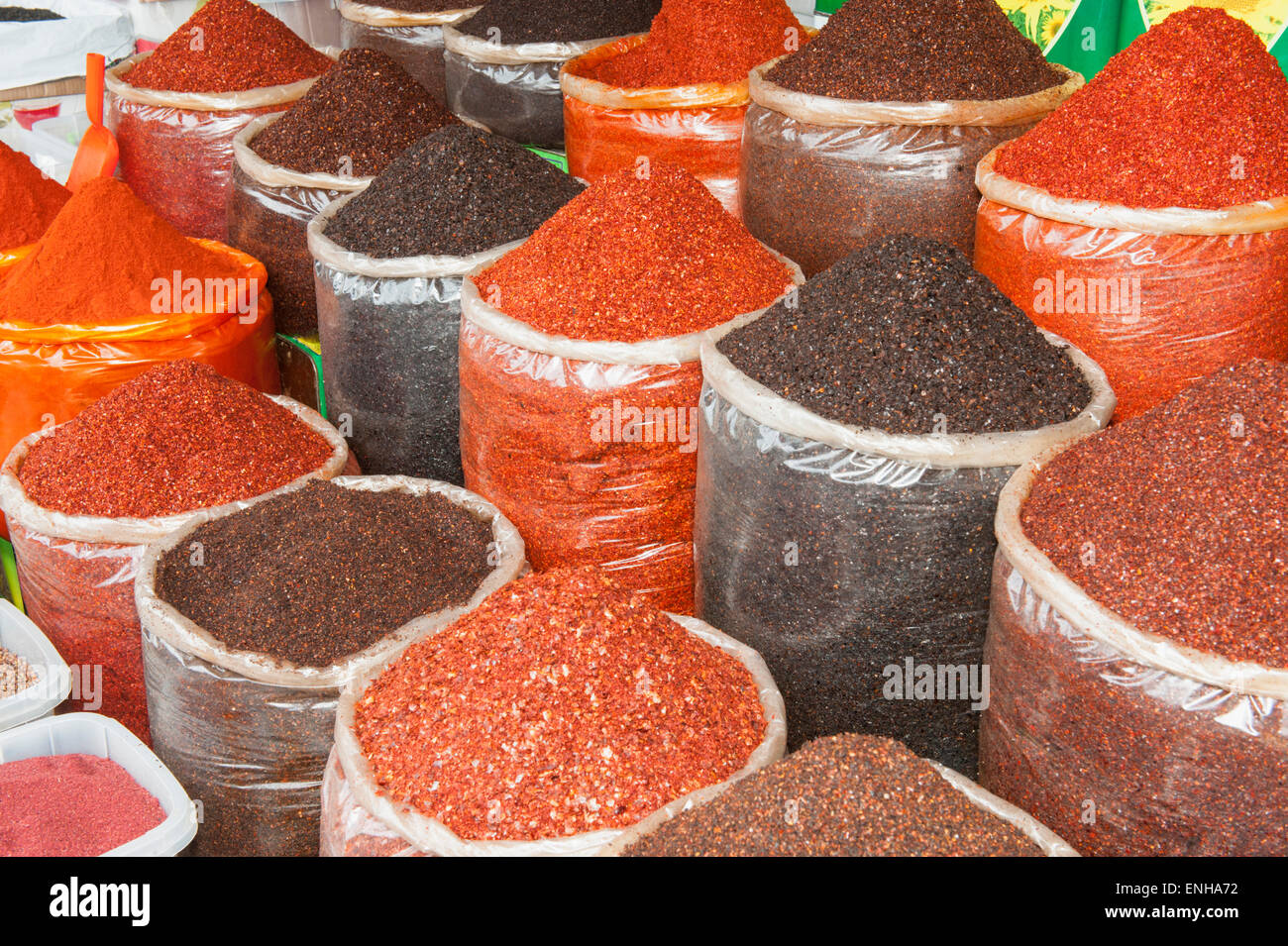 Urfa Spice market, Eastern Turkey Stock Photo - Alamy