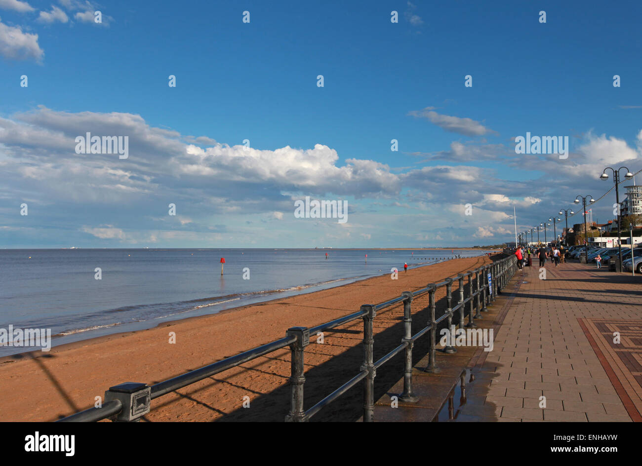 Cleethorpes beach and prominade near Grimsby Stock Photo - Alamy