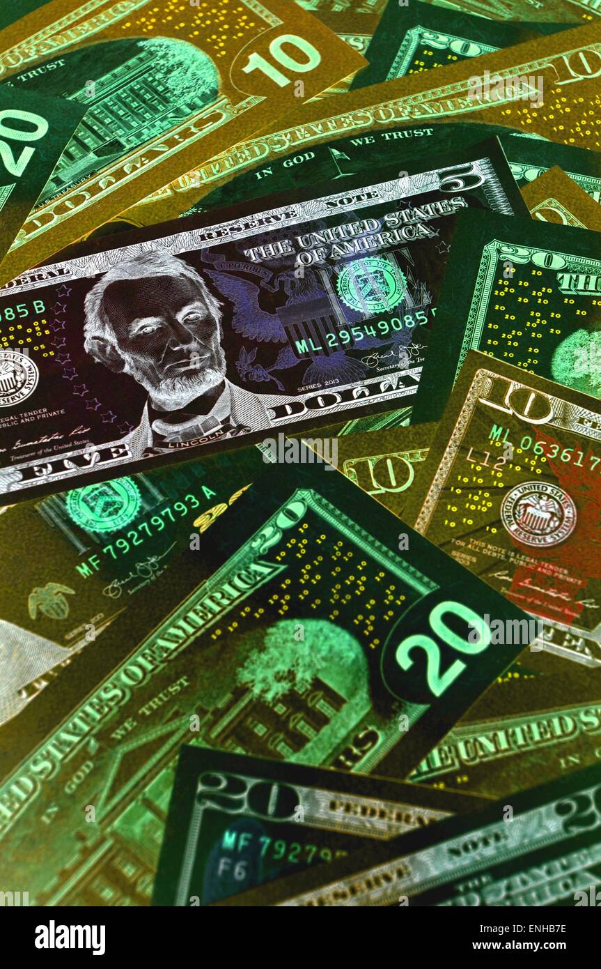 US dollars abstract background Stock Photo - Alamy