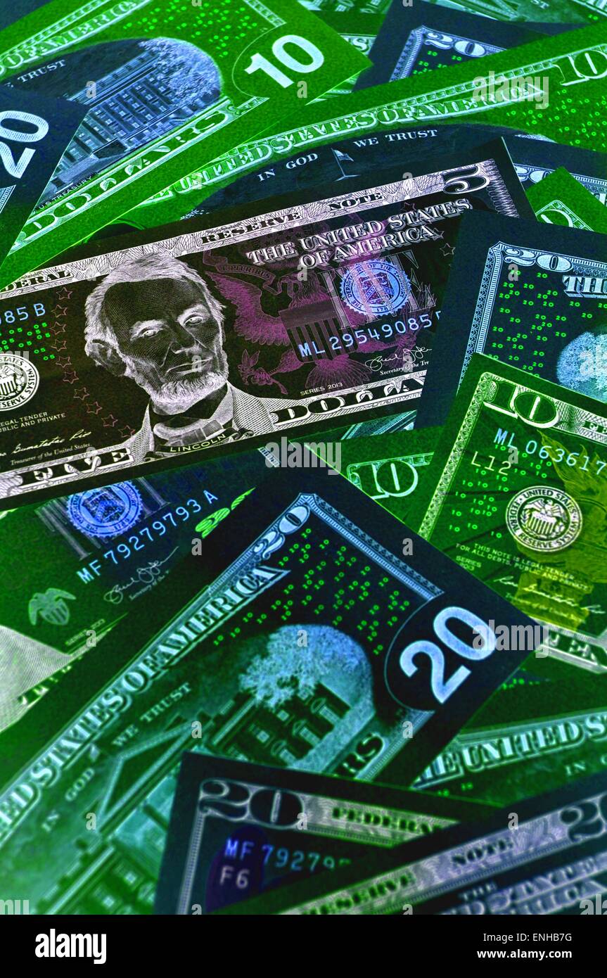 US dollars abstract background Stock Photo - Alamy