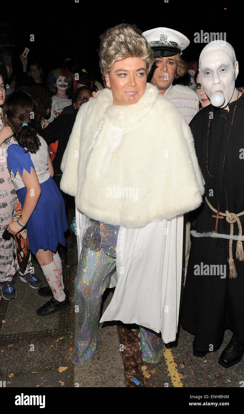 'Jonathan Ross' Halloween party - Arrivals. Alan Carr arrives dressed ...
