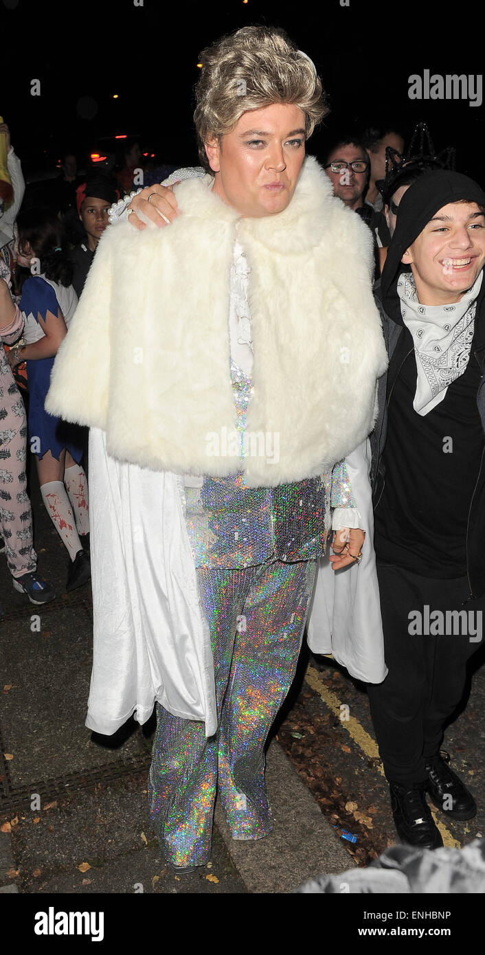 'Jonathan Ross' Halloween party - Arrivals. Alan Carr arrives dressed ...