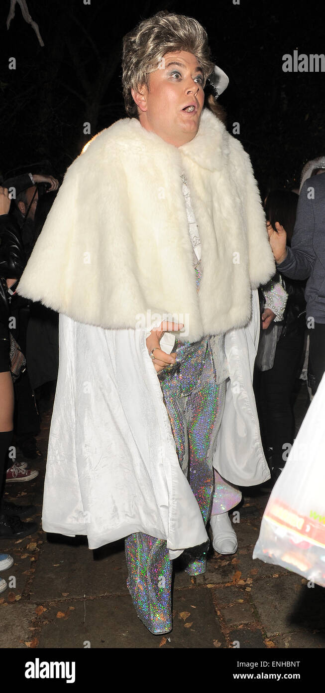 'Jonathan Ross' Halloween party - Arrivals. Alan Carr arrives dressed ...