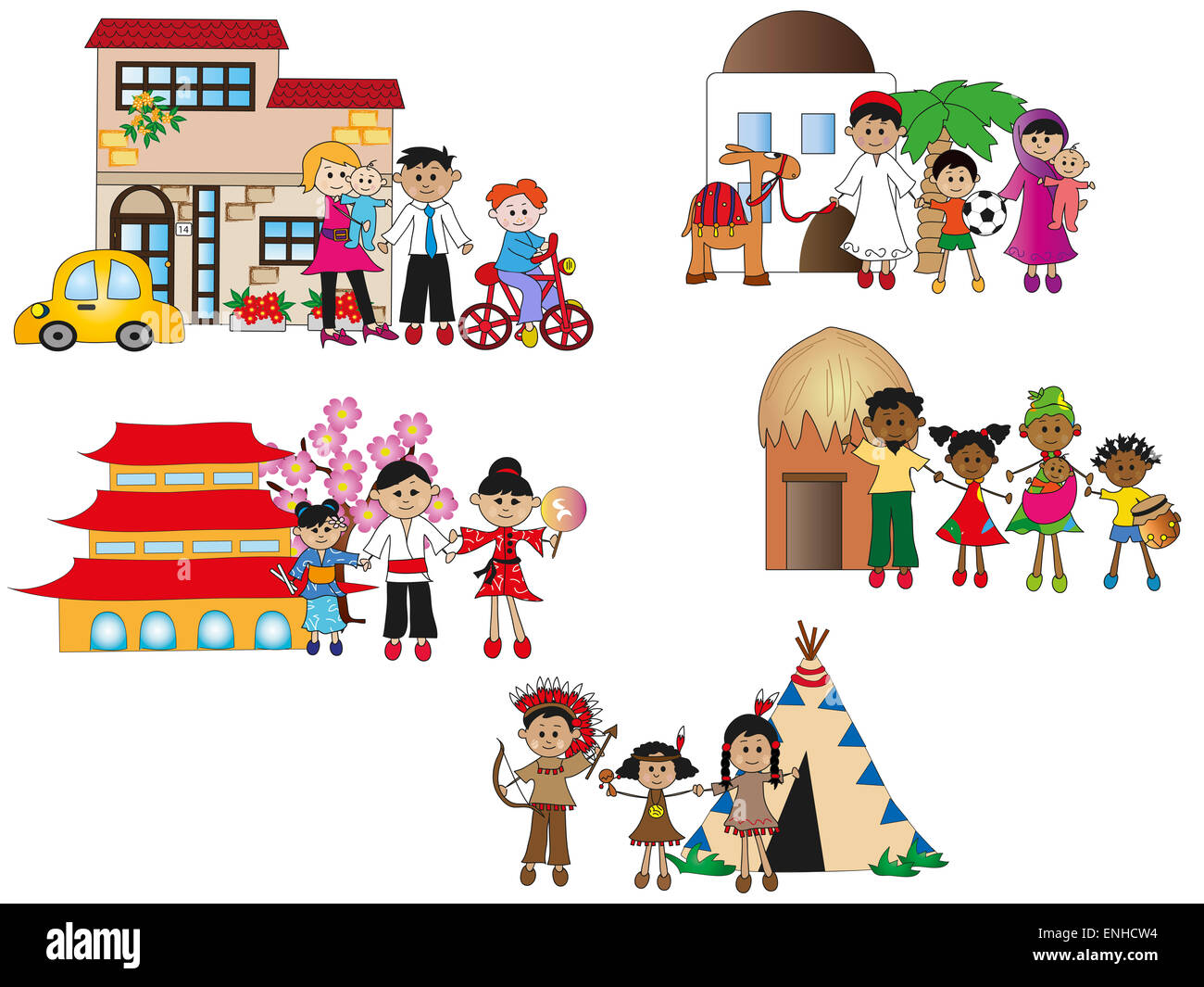 Africa family Cut Out Stock Images & Pictures - Alamy