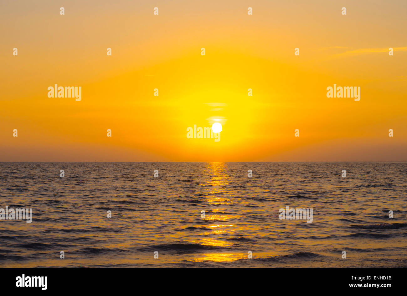 worm tone natural background sun set and sea Stock Photo - Alamy