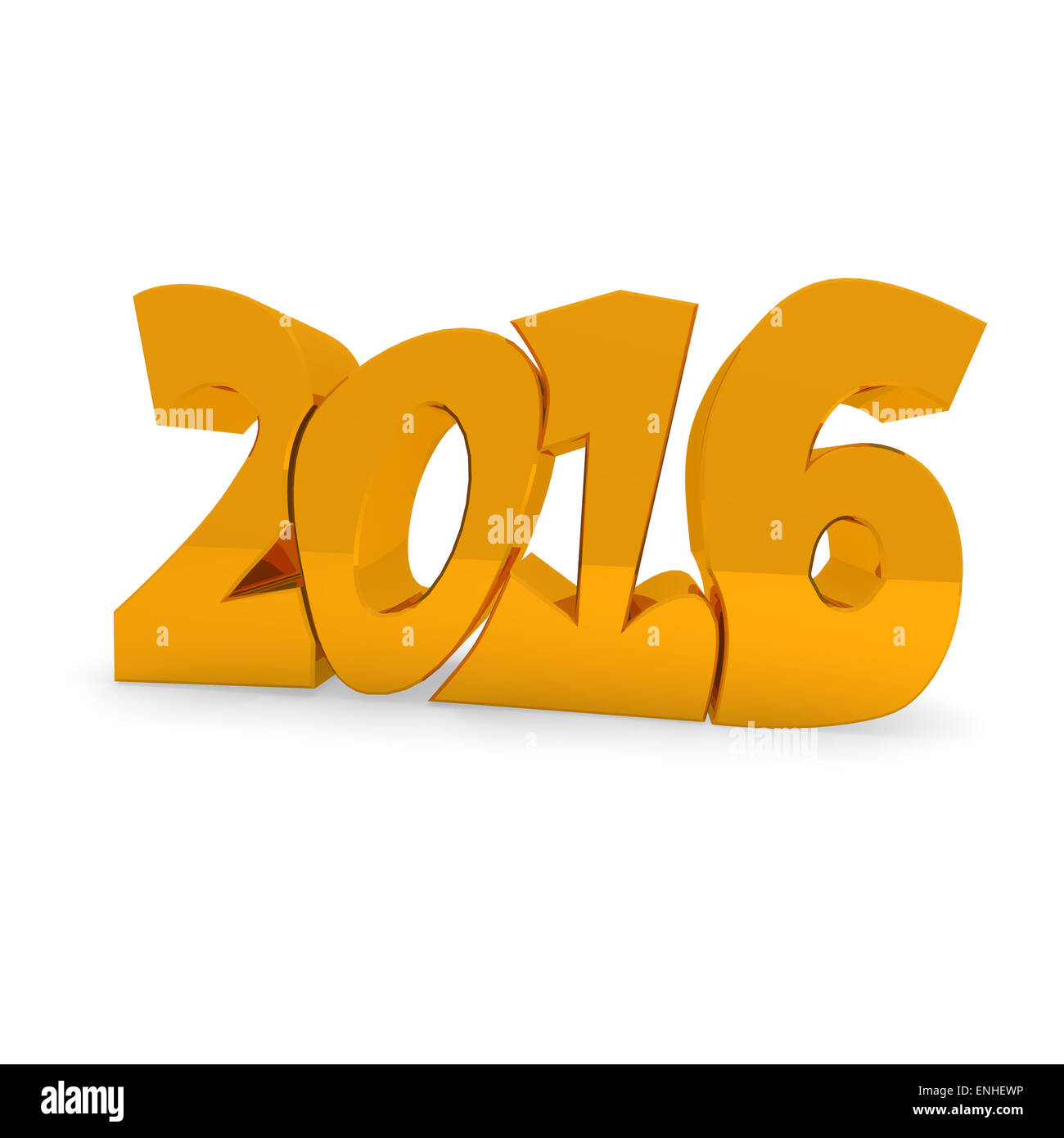 golden number 2016 ona white background, 3d image Stock Photo - Alamy