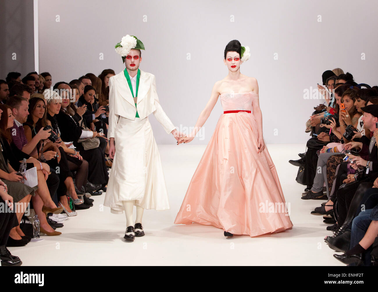 Fashion designer Ziad Ghanem's dramatic catwalk show with Spring/Summer ...