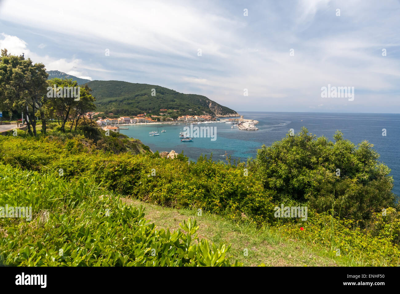 The village of Marciana Marina. Elba island Stock Photo - Alamy