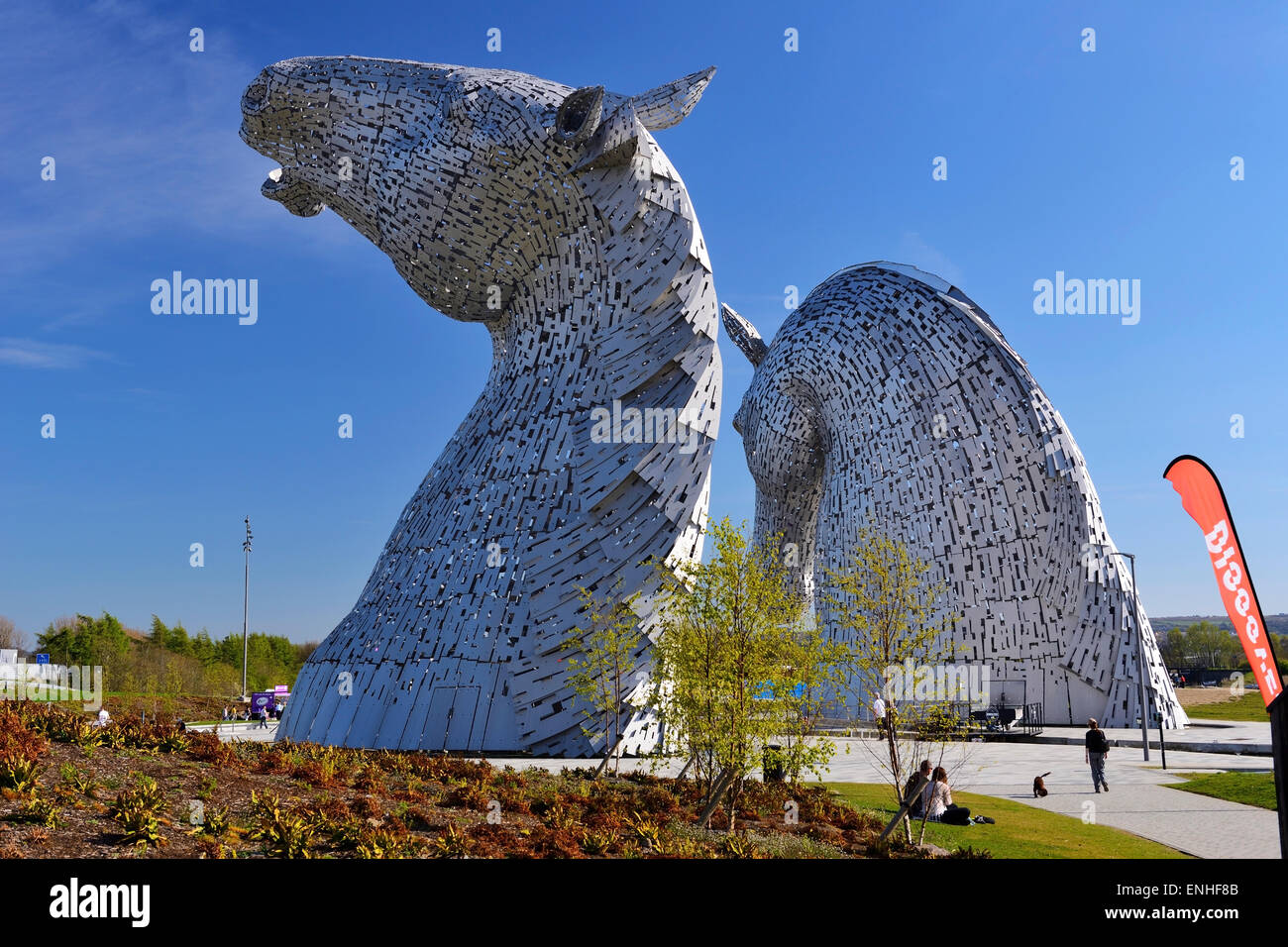 The Kelpies sculptures in Helix Park, Falkirk, Scotland Stock Photo - Alamy