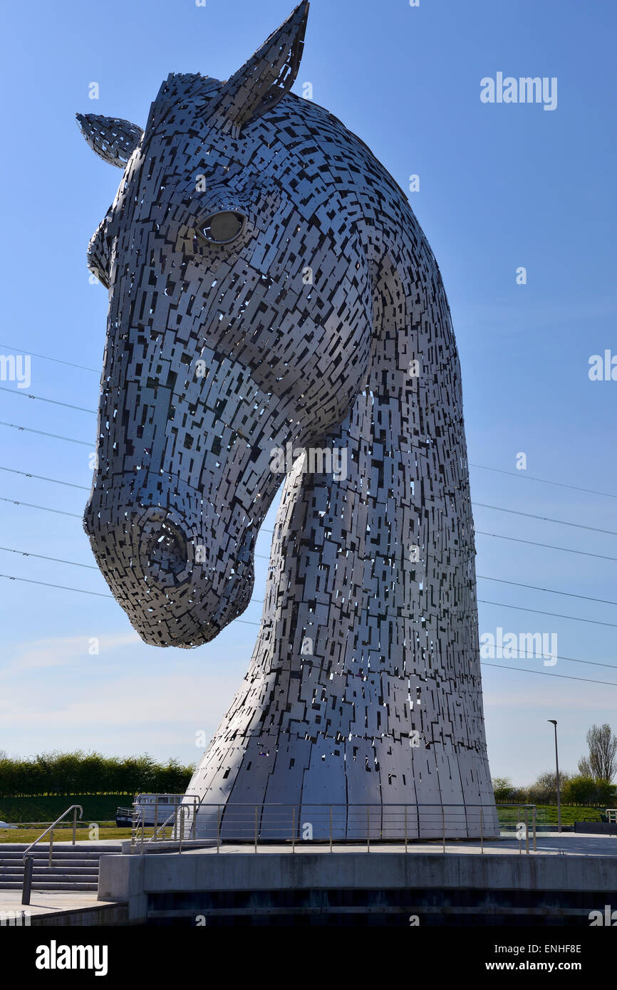 The Kelpies sculptures in Helix Park, Falkirk, Scotland Stock Photo - Alamy