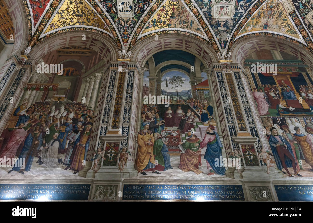 murals in the old church Stock Photo - Alamy