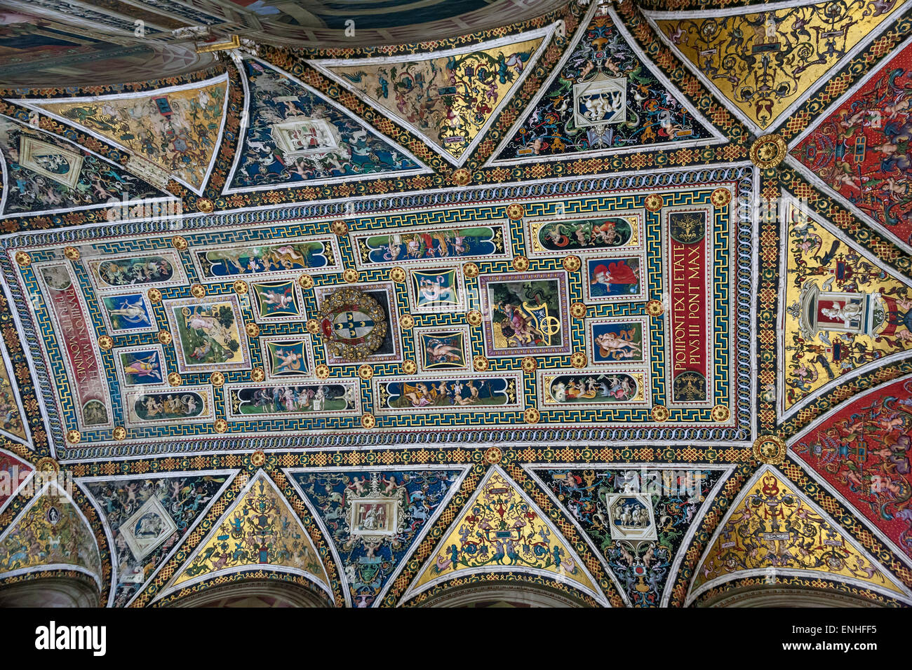 ceiling painting in the old church Stock Photo - Alamy