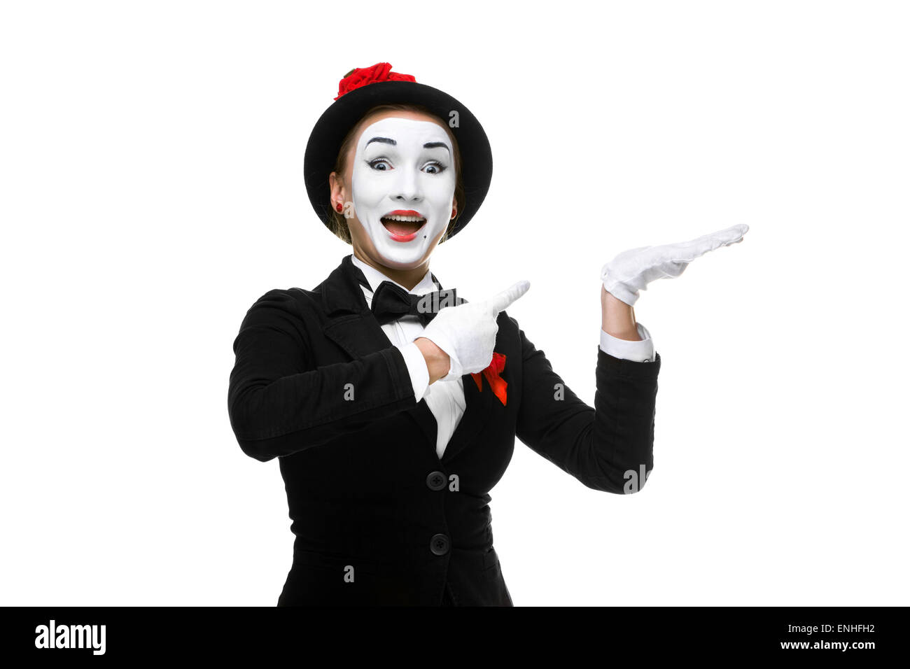 Portrait surprised mime hi-res stock photography and images - Alamy