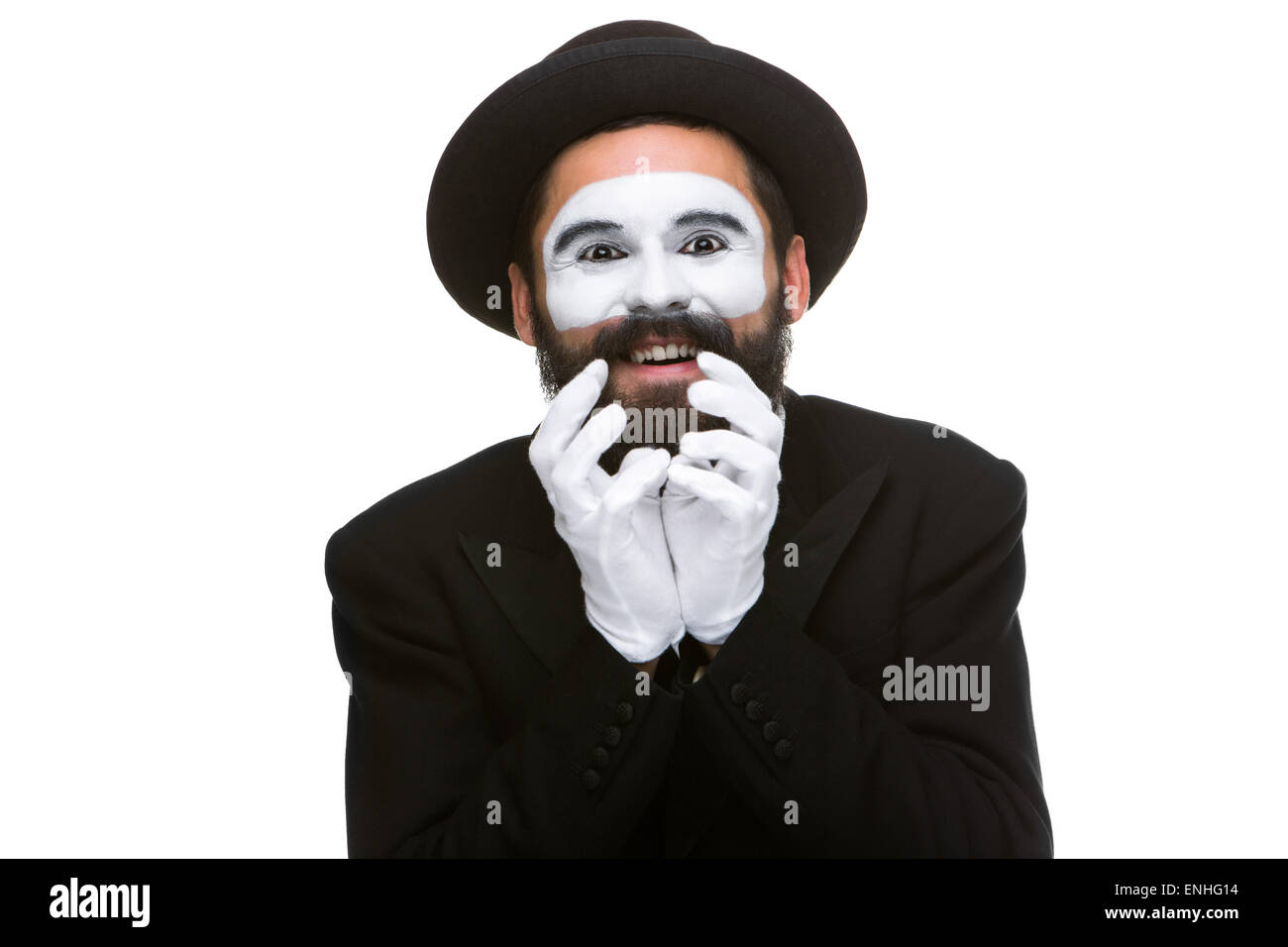 Portrait surprised mime hi-res stock photography and images - Alamy