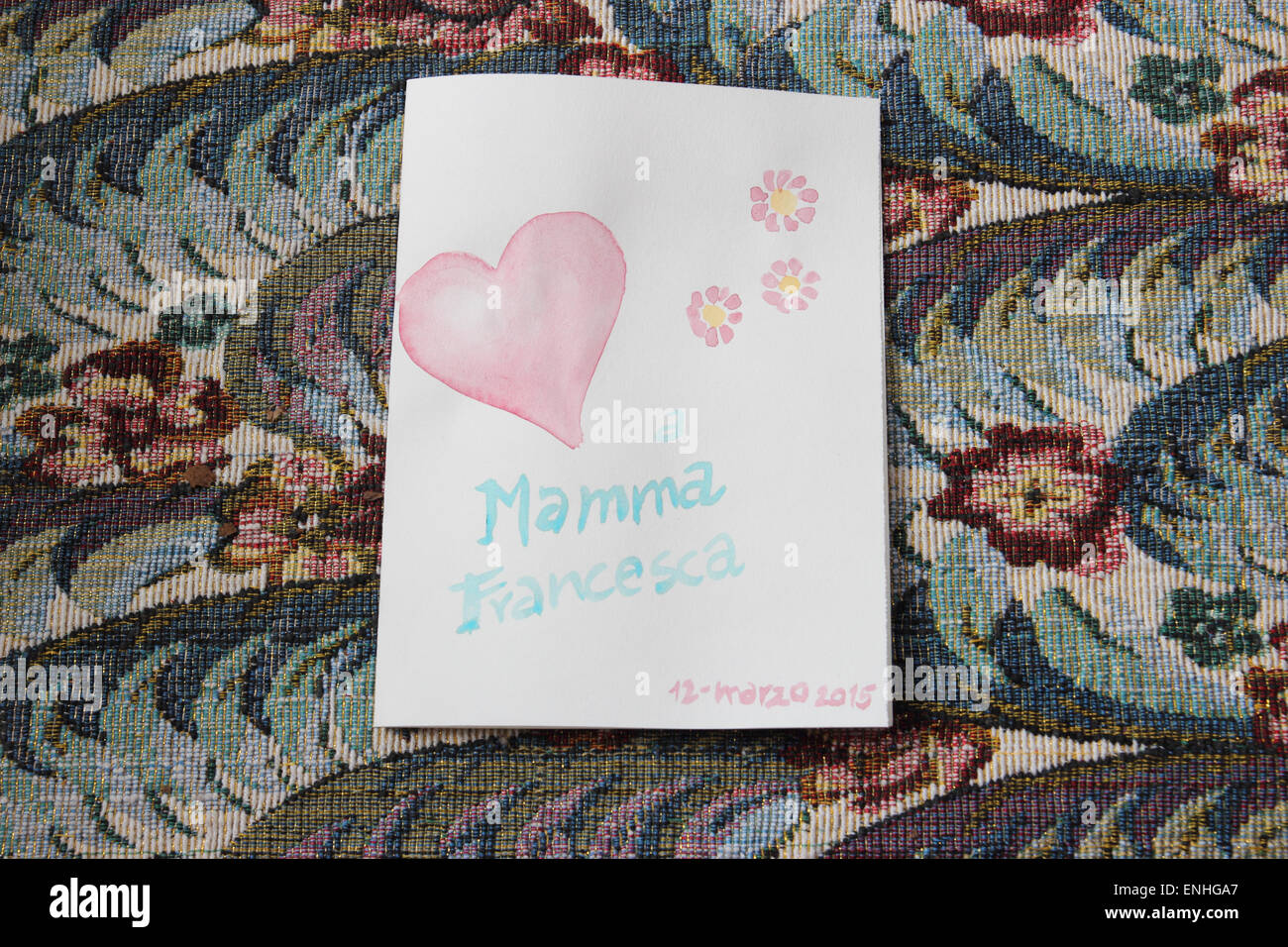 Watercolor wedding congratulations card hi-res stock photography and ...