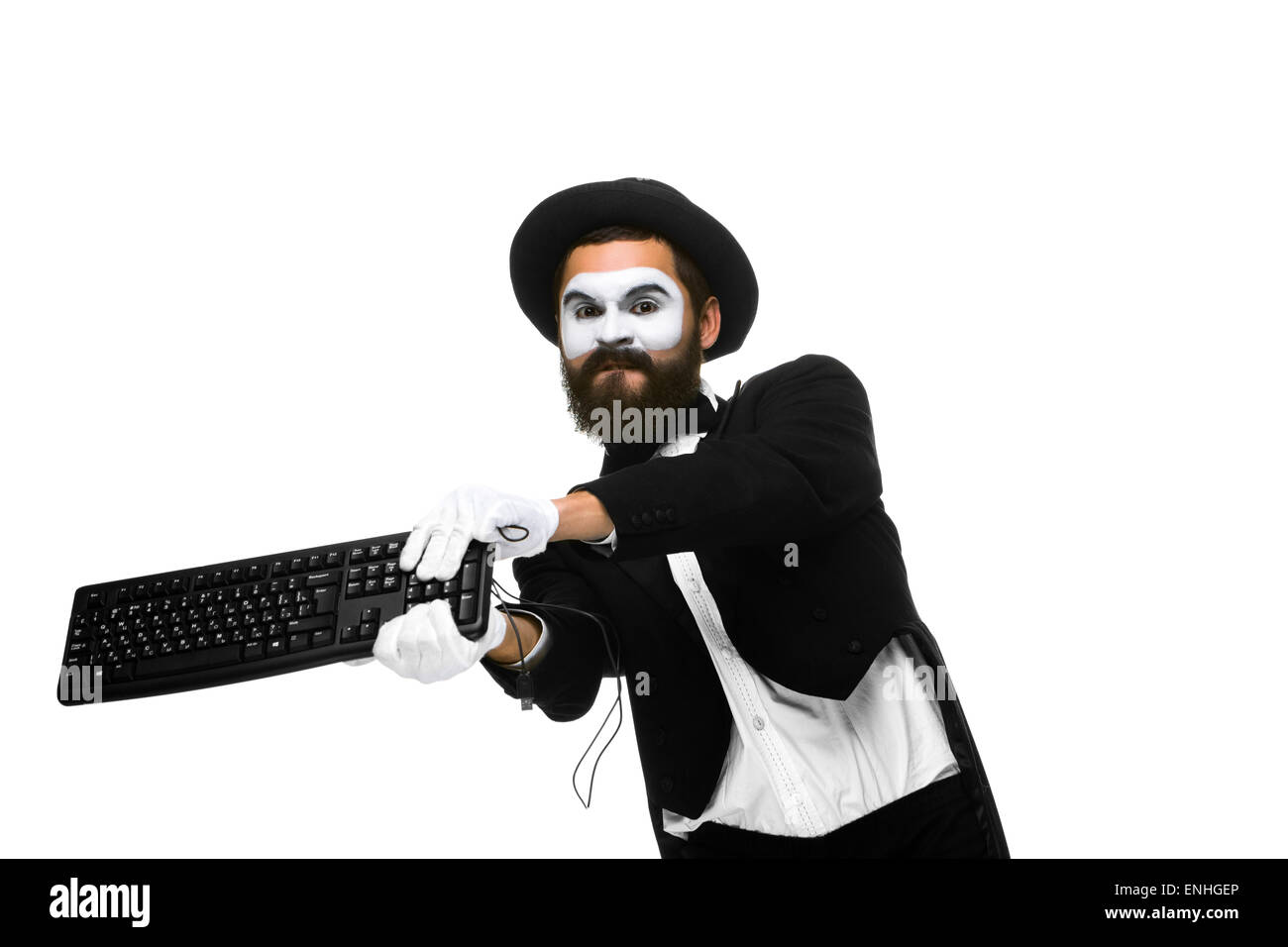 Man Destroying Computer High Resolution Stock Photography and Images ...