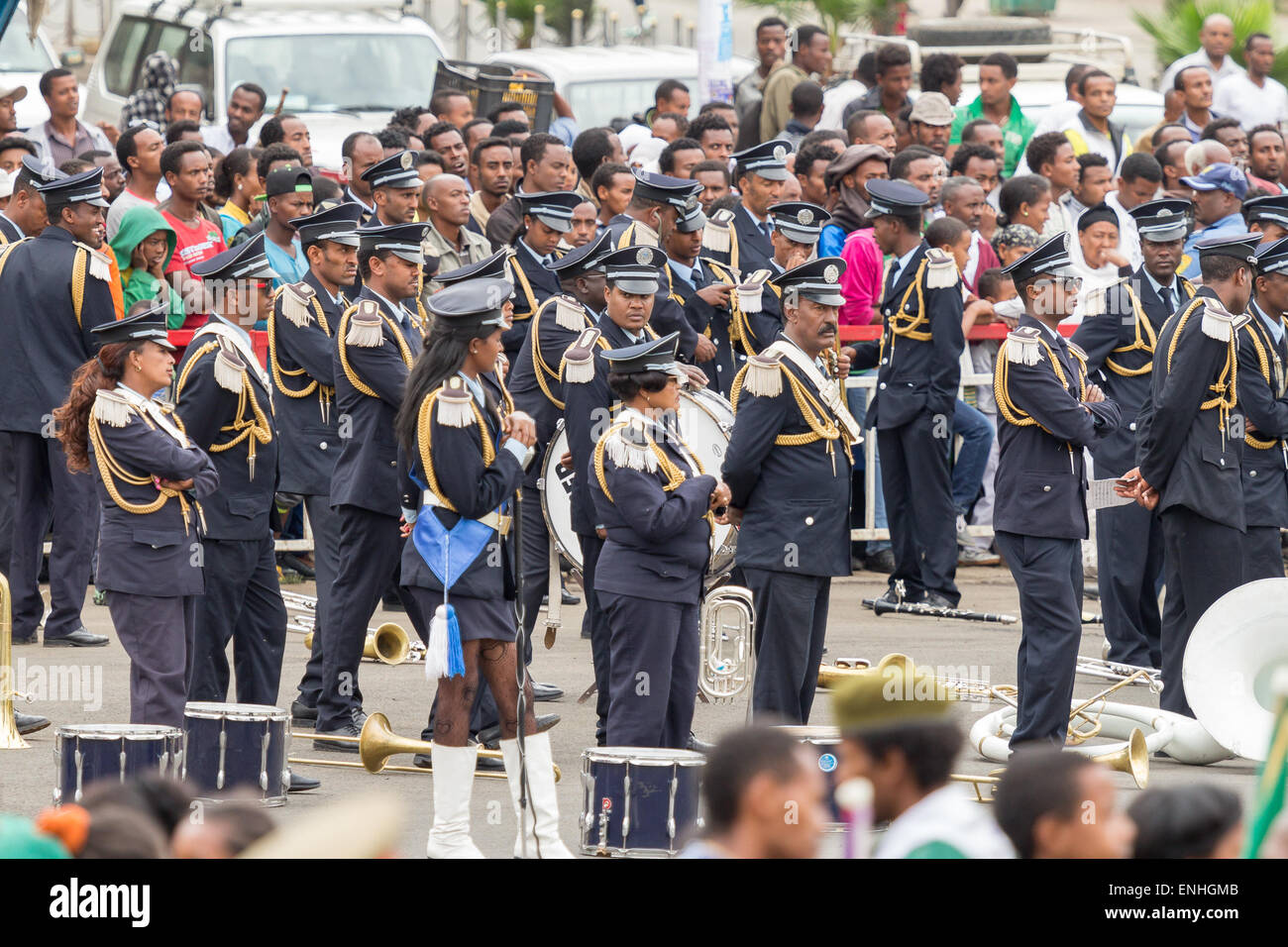 Addis Ababa, Ethiopia. 5th May, 2015. The Ethiopian Police Marching ...