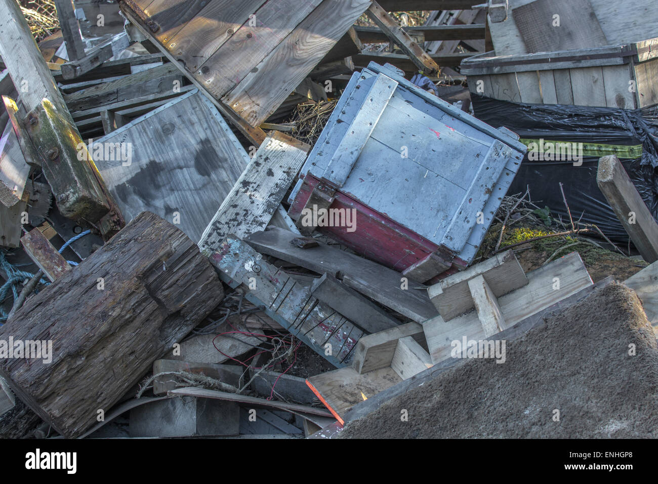 Pile of industrial rubbish on the factory scrapheap Stock Photo - Alamy