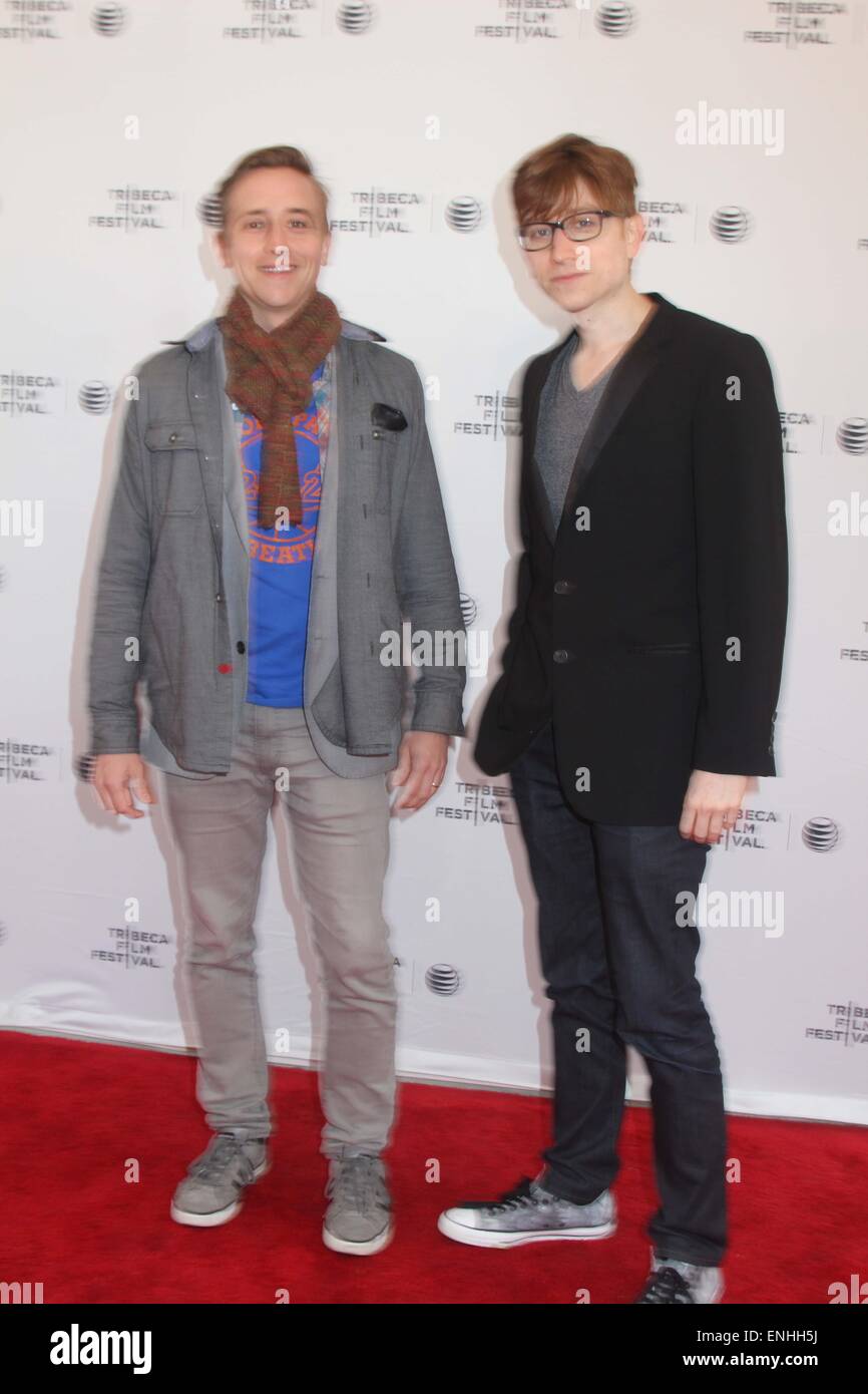 New York, New York, USA. 23rd Apr, 2015. L-R EVAN GREGORY MICHAEL ...