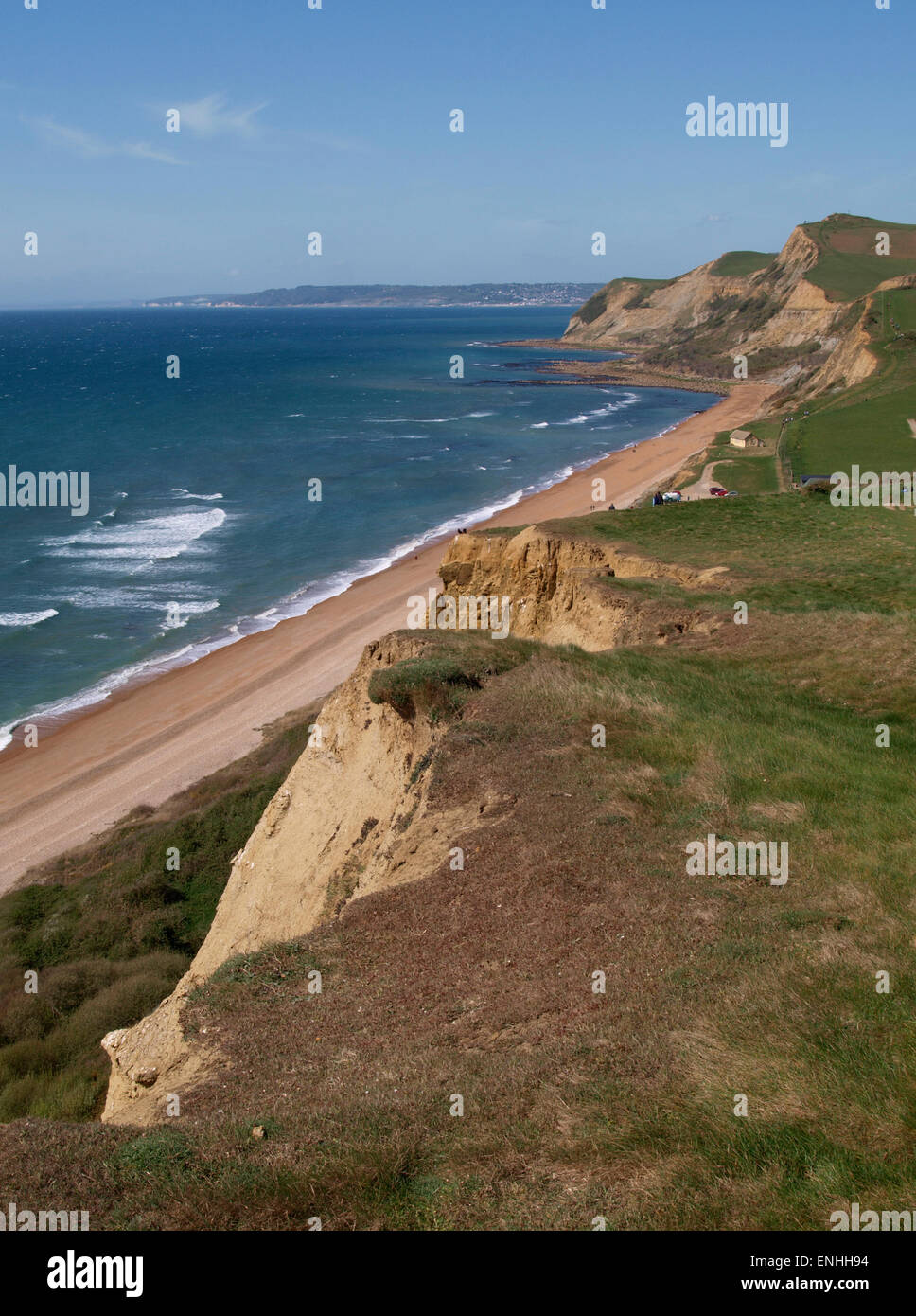 Cliffs and beach at Eype near West Bay, Dorset, UK Stock Photo - Alamy