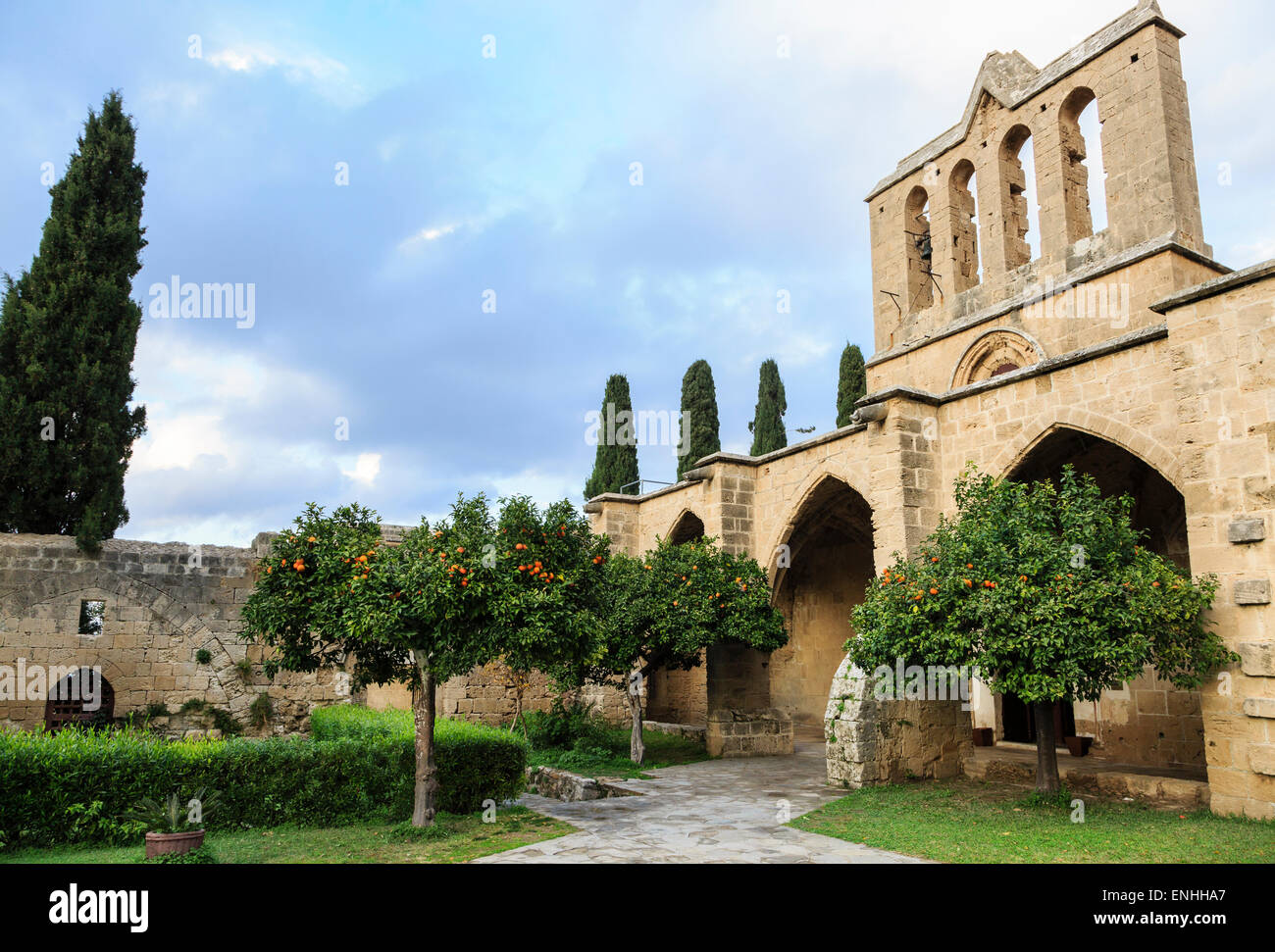 Bellapais abbey exterior hi-res stock photography and images - Alamy