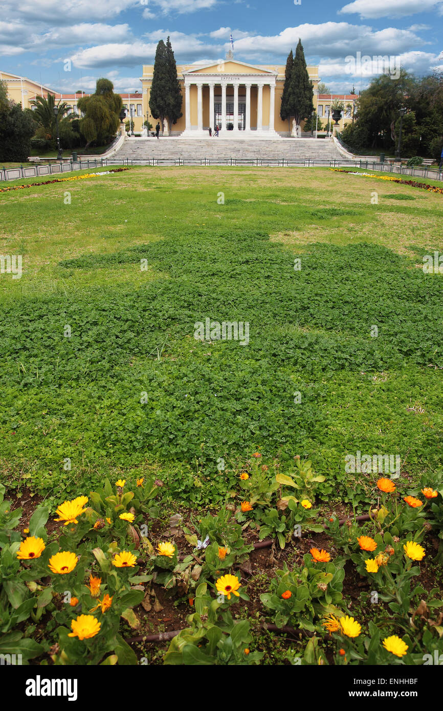 The Zappeion building in the National Gardens of Athens, Greece Stock ...